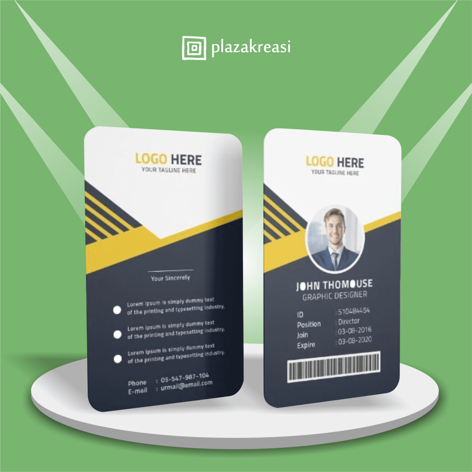 Cetak ID Card PVC Satuan Full Color | Plaza Kreasi Printing
