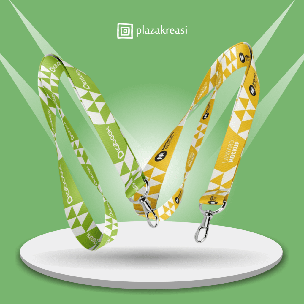 Tali Lanyard ID Card Custom Full Print 2 Sisi | Plaza Kreasi