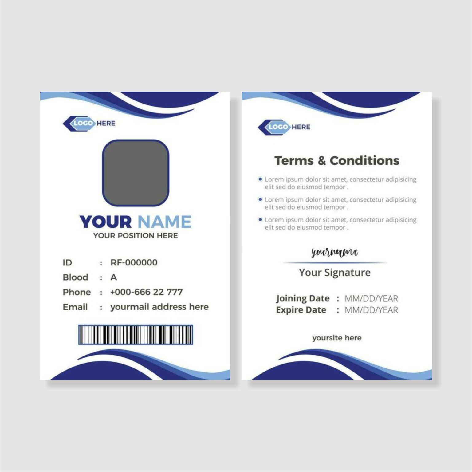 Cetak ID Card PVC Satuan Full Color | Plaza Kreasi Printing
